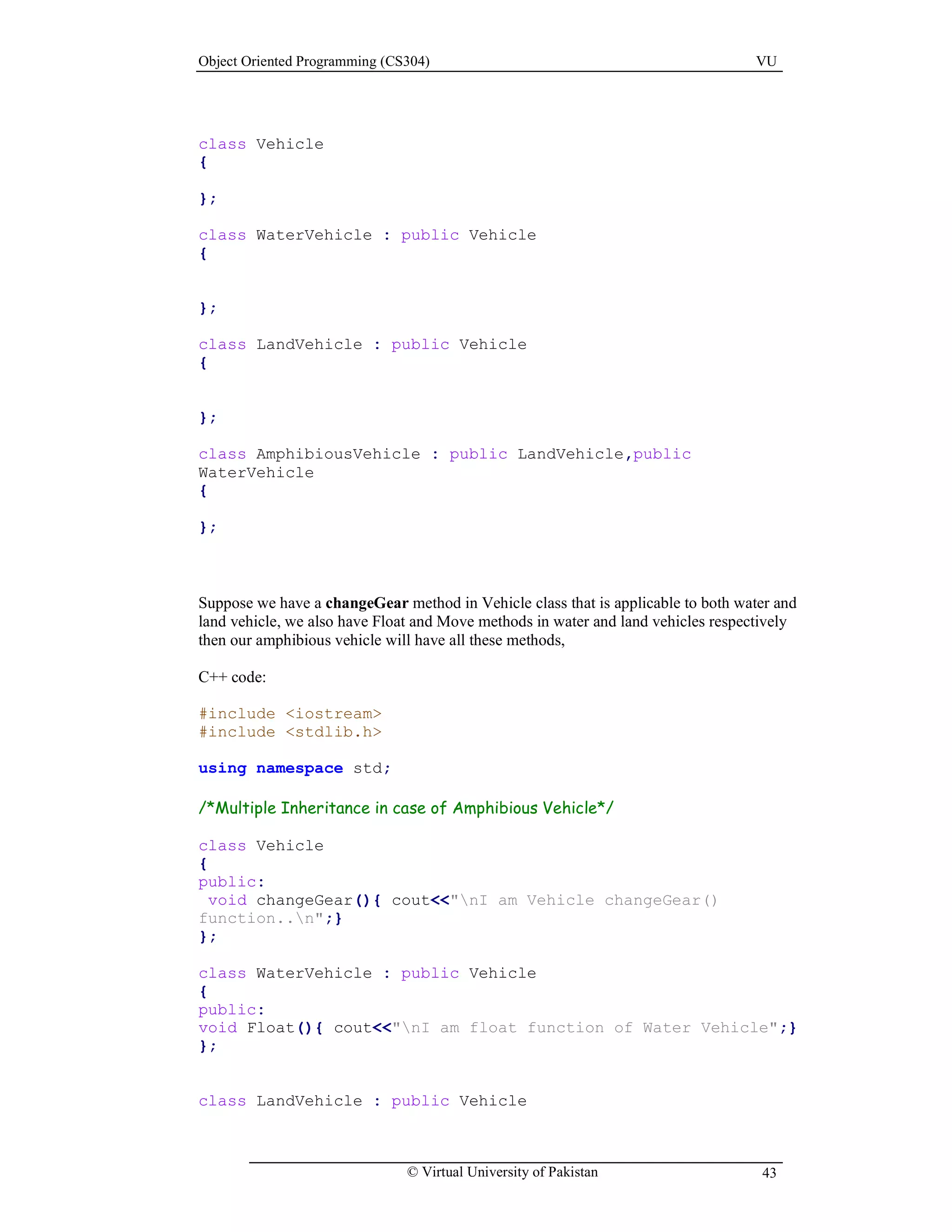 Object Oriented Programming(OOP) CS304 handouts | PDF Object Oriented Programming(OOP) CS304 handouts | PDF