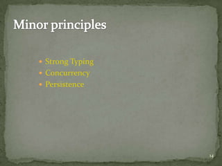 Object oriented programming mine normalized | PPTX