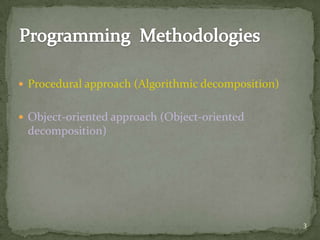 Object oriented programming mine normalized | PPTX