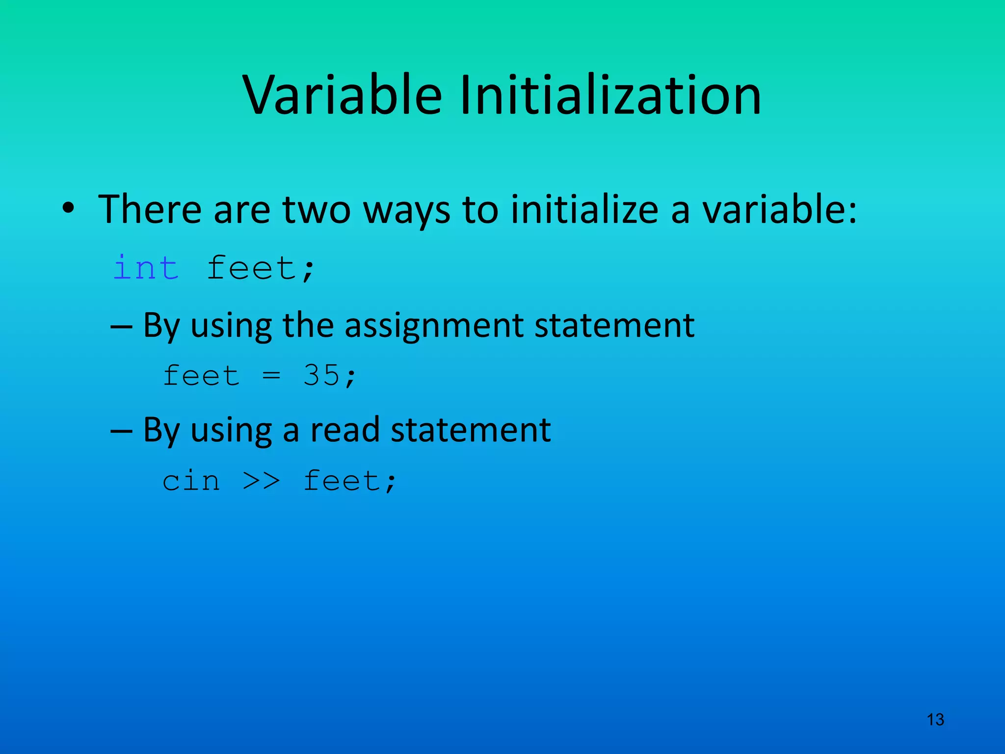 Object oriented programming 10 variables input and output | PPT Object oriented programming 10 variables input and output | PPT