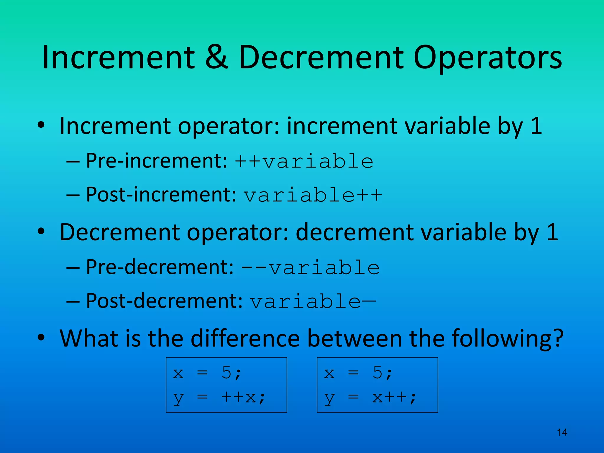 Object oriented programming 10 variables input and output | PPT Object oriented programming 10 variables input and output | PPT