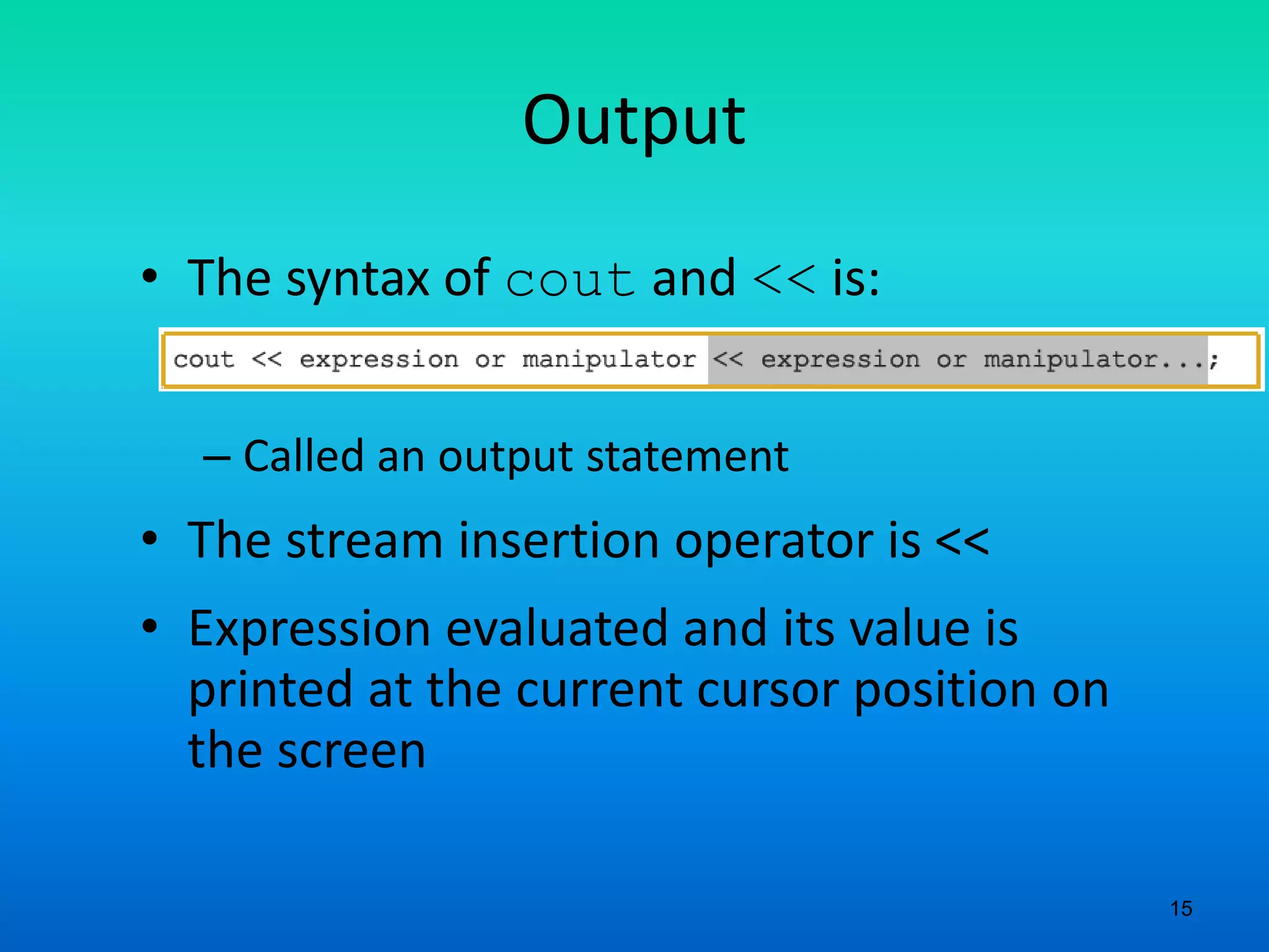 Object oriented programming 10 variables input and output | PPT Object oriented programming 10 variables input and output | PPT