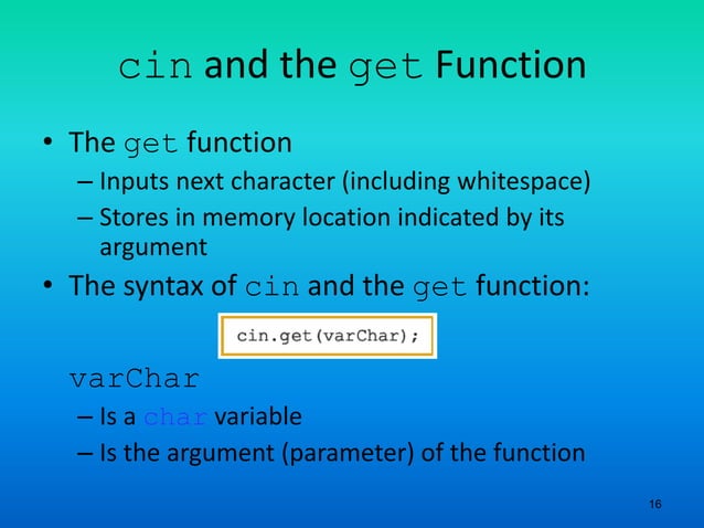 Object Oriented Programming 13 Input Stream And Devices In Cpp Ppt 