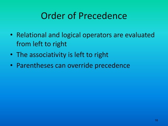 Object oriented programming15 control structures relational operators | PDF