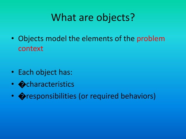 Object Oriented Programming 1 Introduction To Oop Ppt 1339
