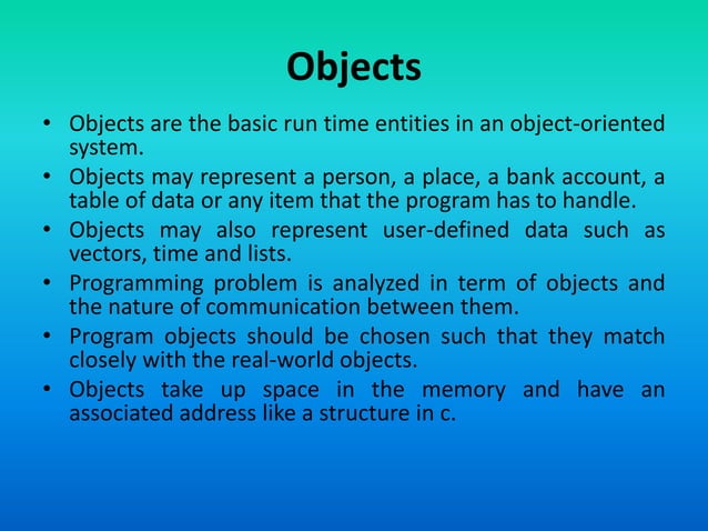 Object oriented programming 6 oop with c++ | PPT