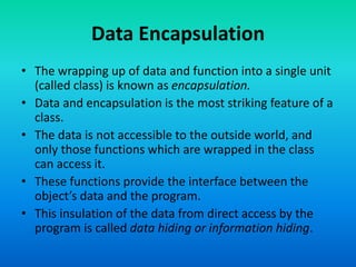 Object oriented programming 6 oop with c++ | PPT
