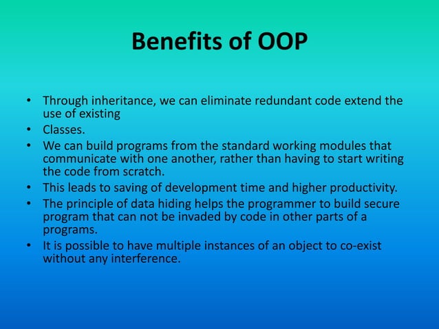 Object Oriented Programming 7 First Steps In Oop Using C Ppt