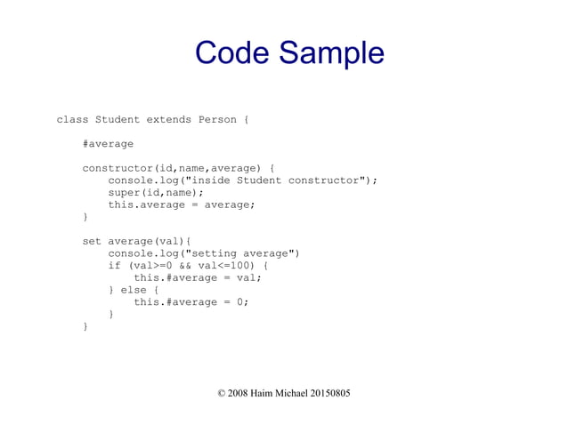 OOP Best Practices in JavaScript | PPT