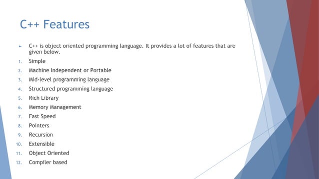 Object Oriented Programming C Ppt