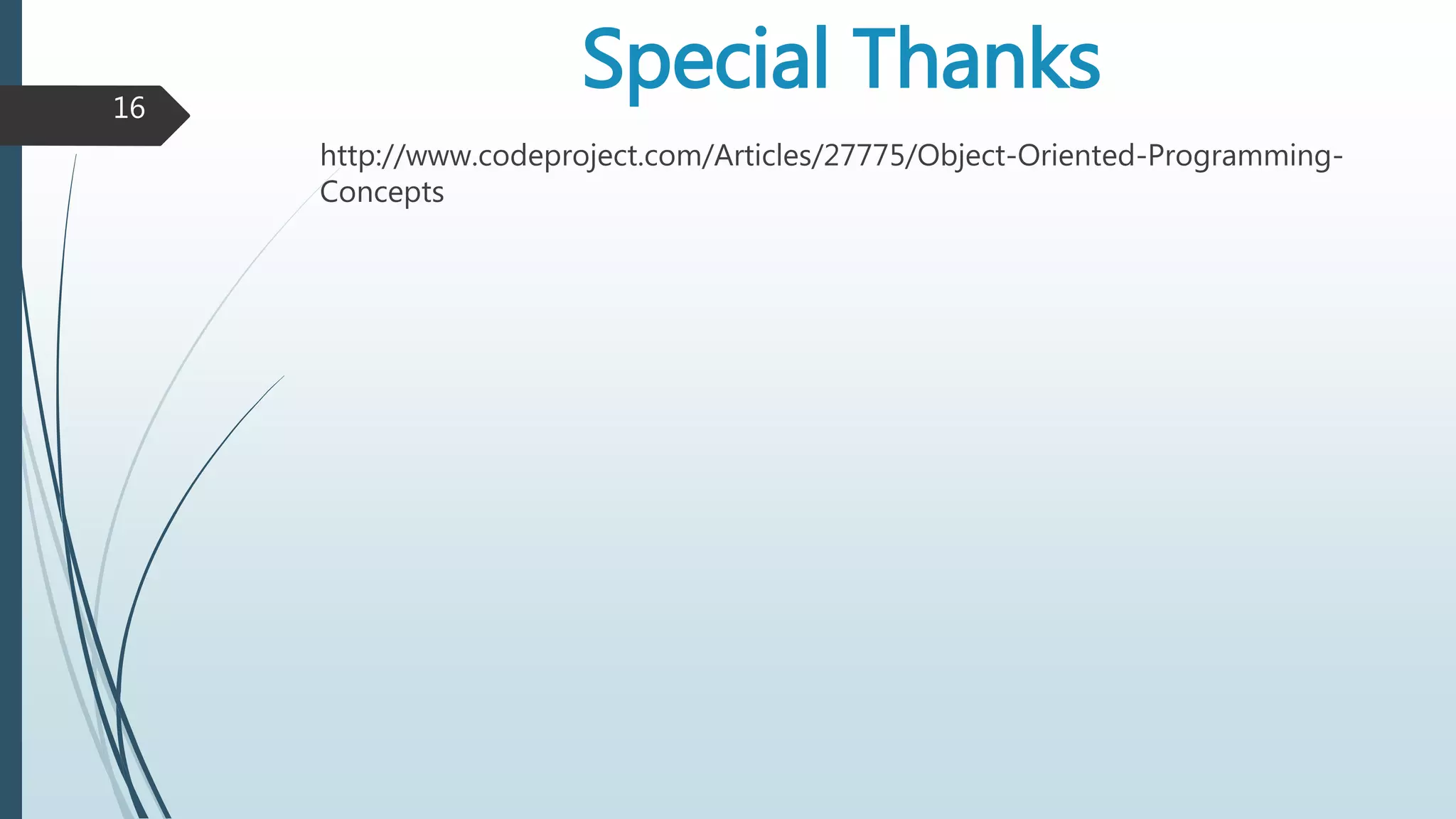 Object Oriented Programming Concept Pptx