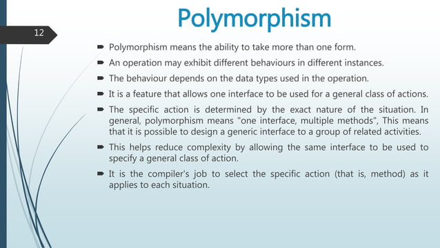 Object oriented programming concept | PPTX
