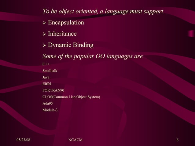 Object Oriented Programming Concepts | PPT