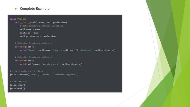 Object Oriented Programming In Pythonpptx
