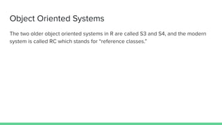 Object oriented programming in r | PDF