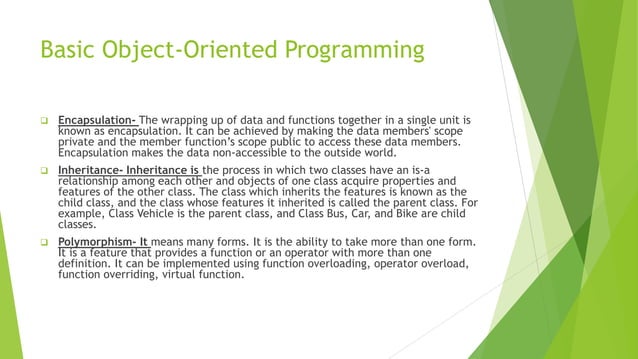 Object Oriented Programming intro Lecture 1.pptx | Free download