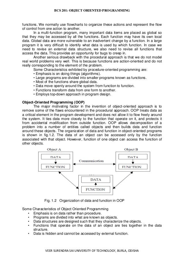 Object Oriented Programming Lecture Notes