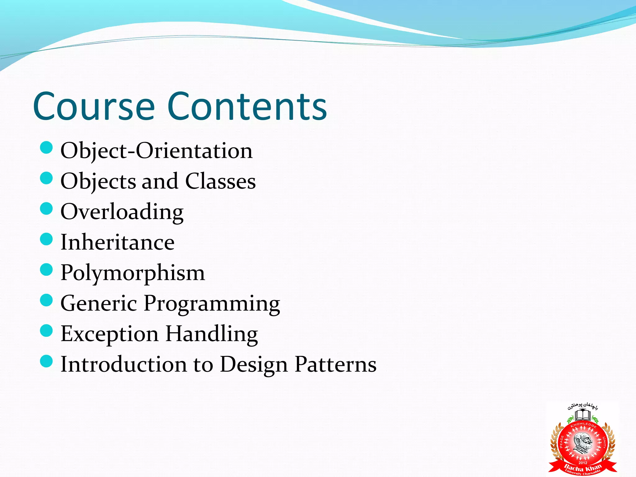 Object Oriented Programming Oop Cs304 Power Point Slides Lecture 01 Ppt