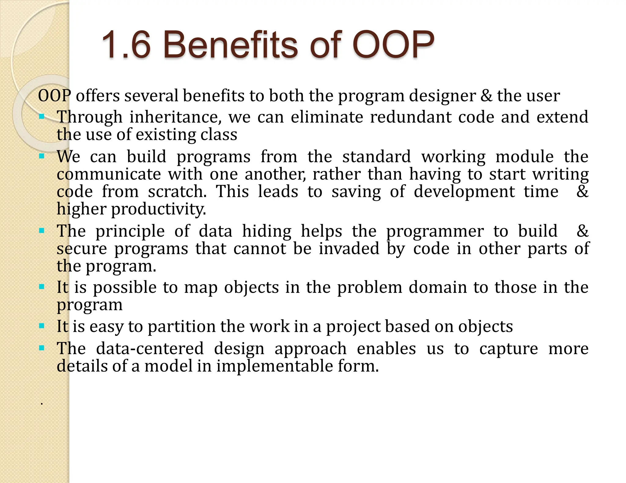 Object Oriented Programming Using C Pptx