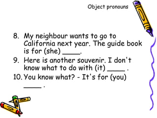 Object Pronouns | PDF