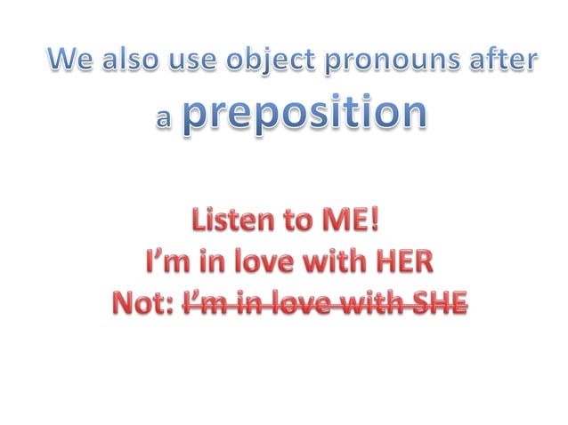 Object pronouns | PPT