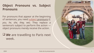 OBJECT PRONOUNS. ingles primaria y secu | PPTX