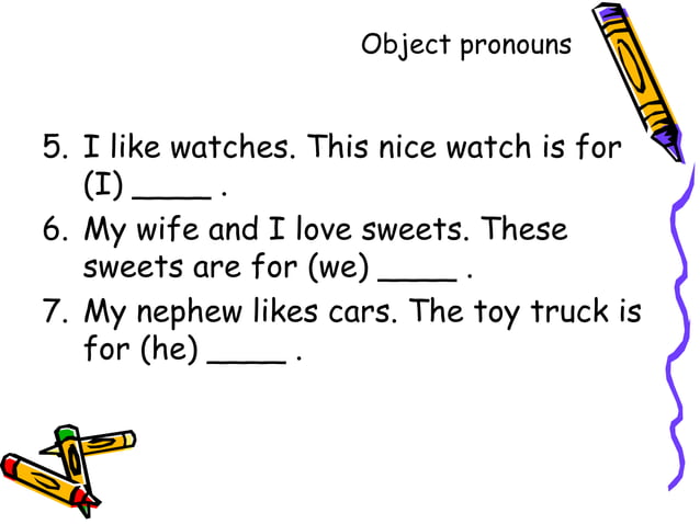 Object pronouns explanation | PPT