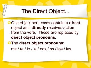 Object pronounsreview | PPT