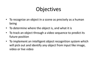 Introduction to Object recognition | PPTX