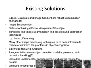 Introduction to Object recognition | PPTX