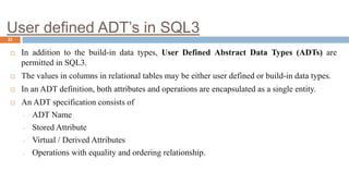 Object relational database management system | PPTX