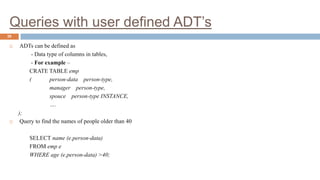 Object relational database management system | PPTX