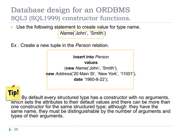 Object Relational And Extended Relational Databases Pptx Databases Computer Software And
