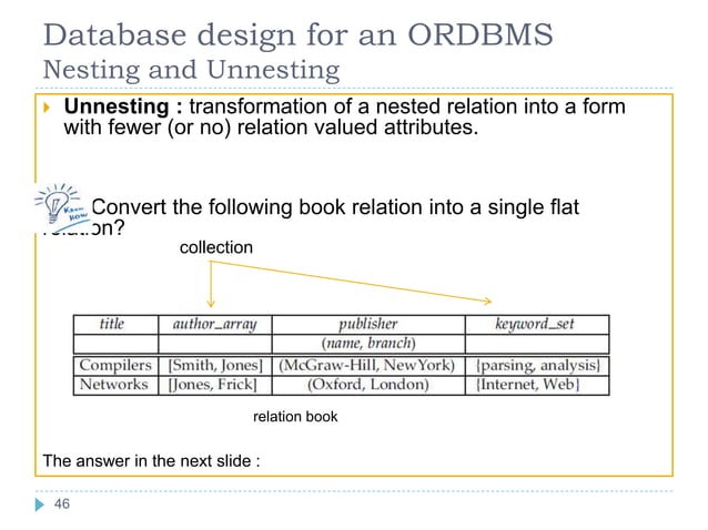 Object Relational And Extended Relational Databases Pptx Databases Computer Software And