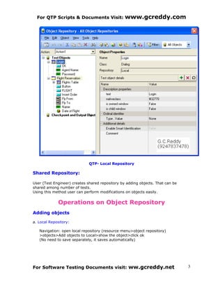 Object Repository | DOC | Operating Systems | Computer Software and Applications