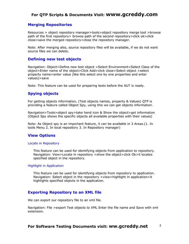 Object Repository | DOC | Operating Systems | Computer Software and ...