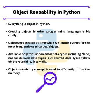 Object reusability in python | PDF