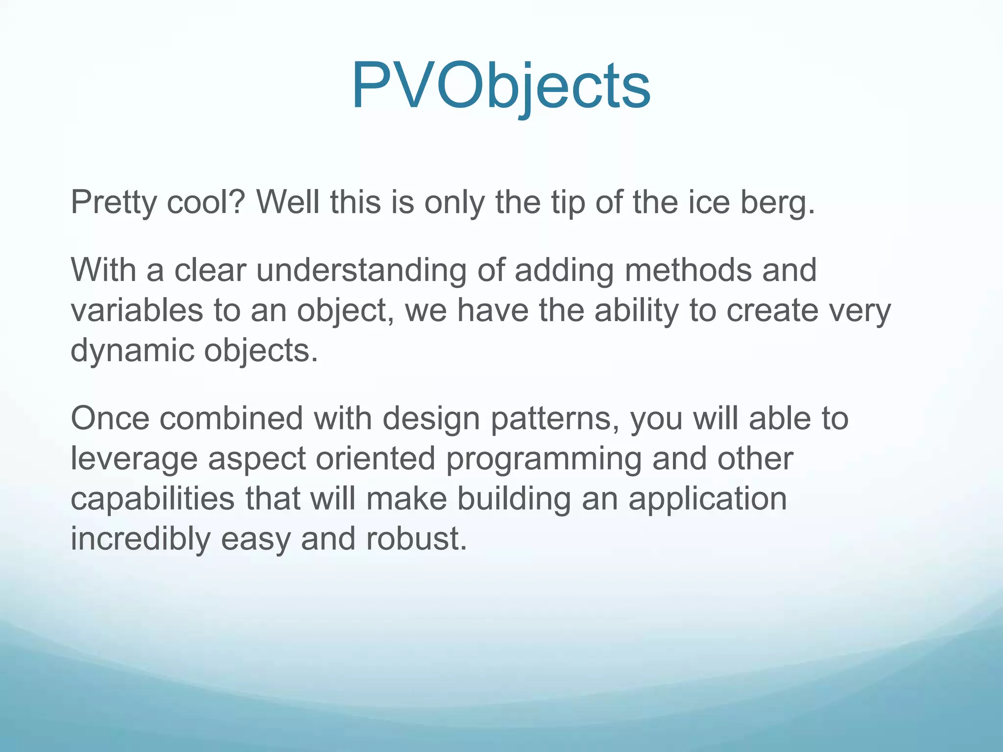 Creating Dynamic Objects Php Ppt