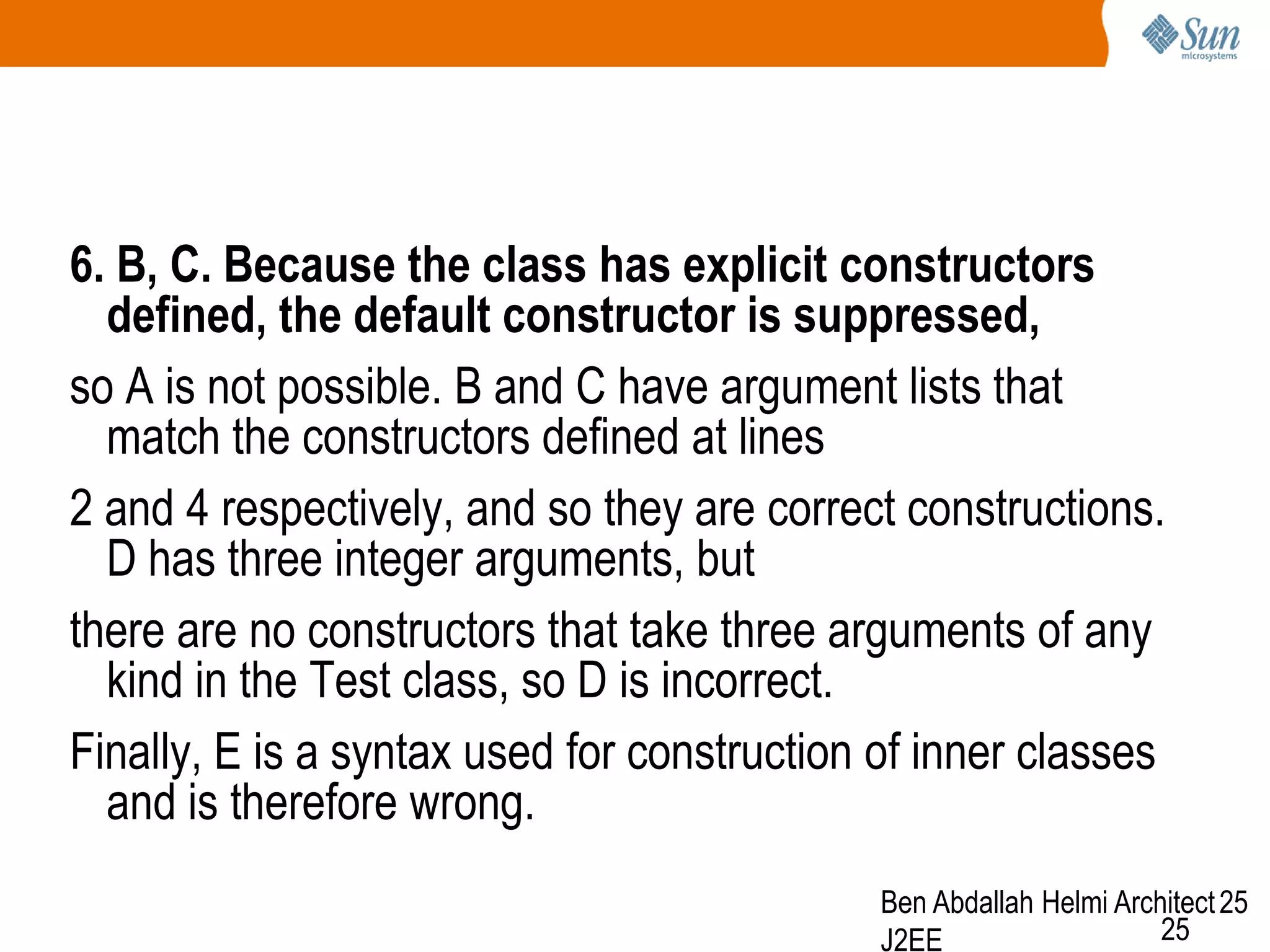 chap 6 : Objects and classes (scjp/ocjp) | PPT
