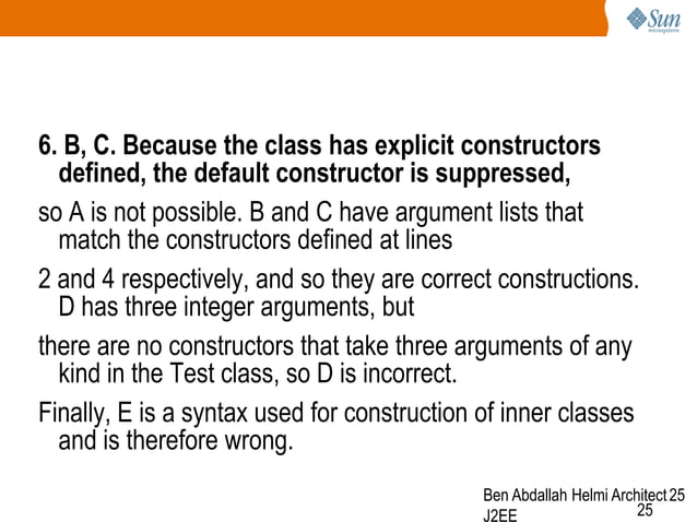 chap 6 : Objects and classes (scjp/ocjp) | PPT