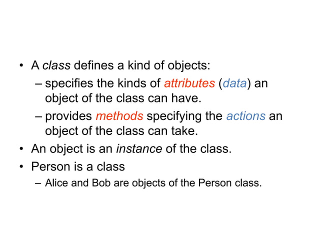 Objects and Classes in JAVA introduction | PPTX