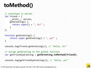 Objects & Classes in ECMAScript 6.0 | PPT