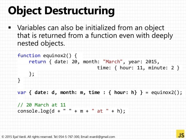 Objects And Classes In Ecmascript 60