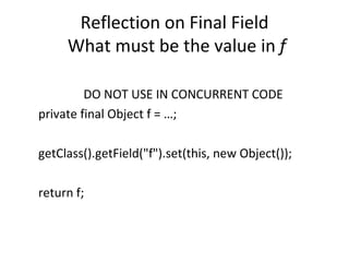Java Objects Constructed Within The Final Field Safe Context | PPT
