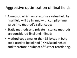 Java Objects Constructed Within The Final Field Safe Context | PPT