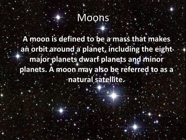 Objects in space | PPT