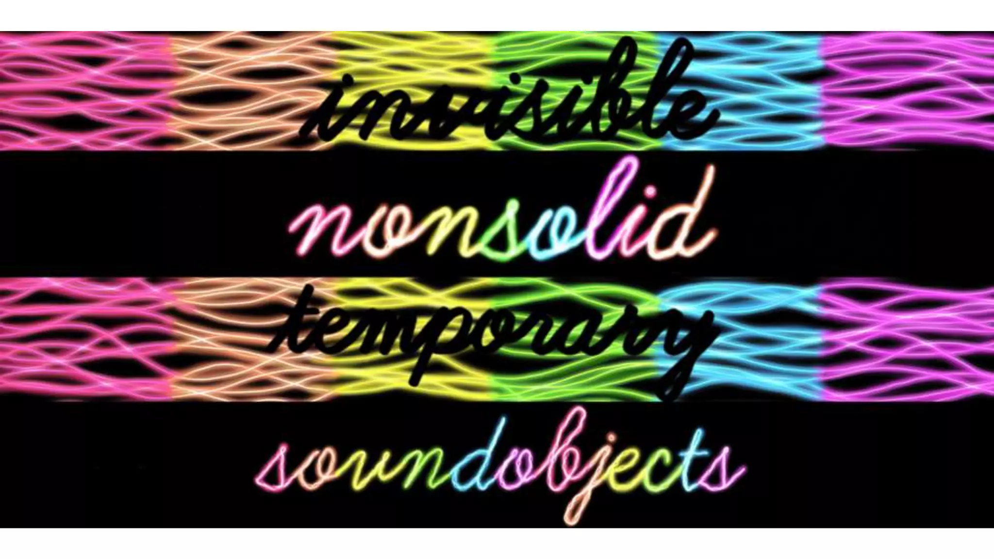 Objects made of sound | PPT