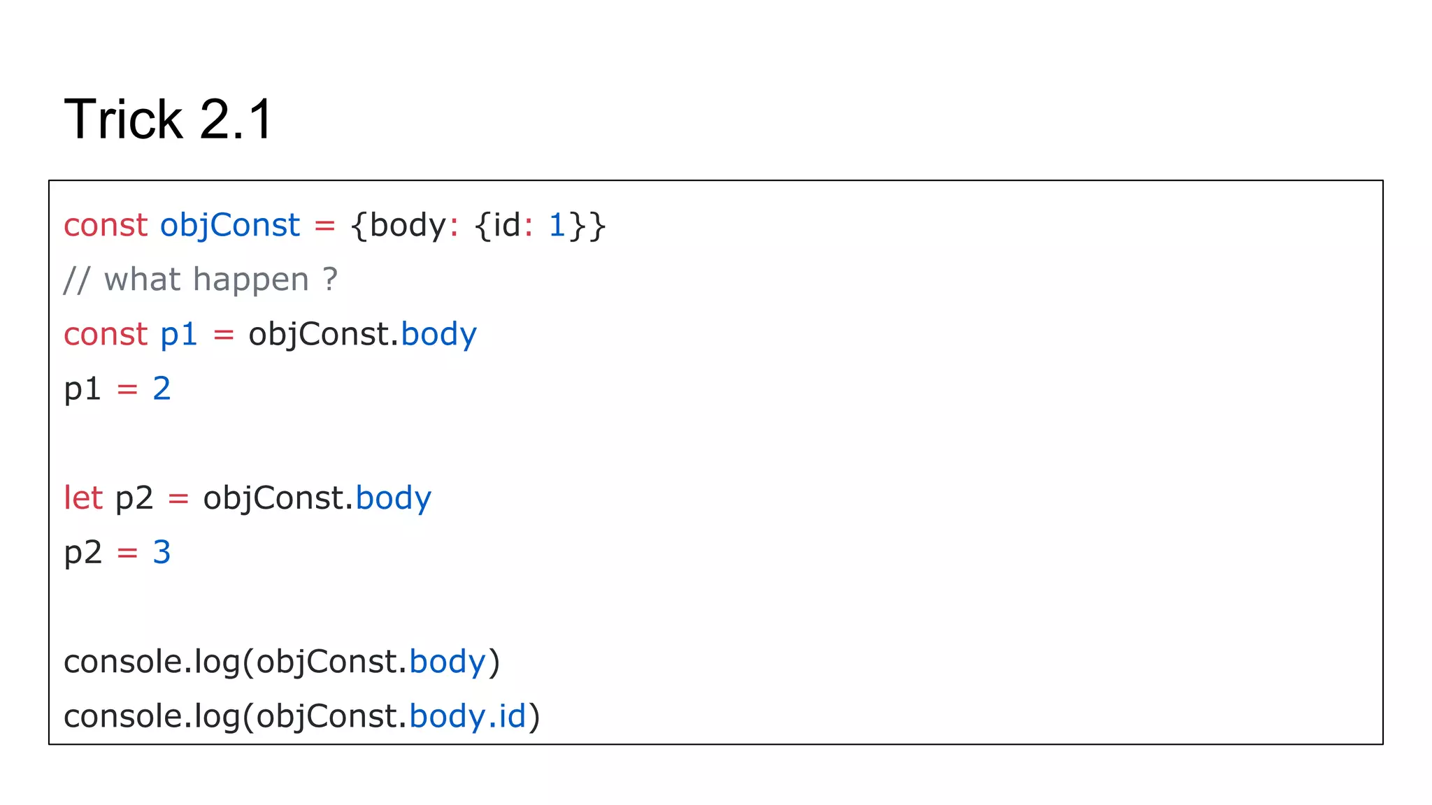 JS Objects manipulation | PPT