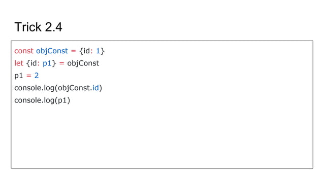 JS Objects manipulation | PPT