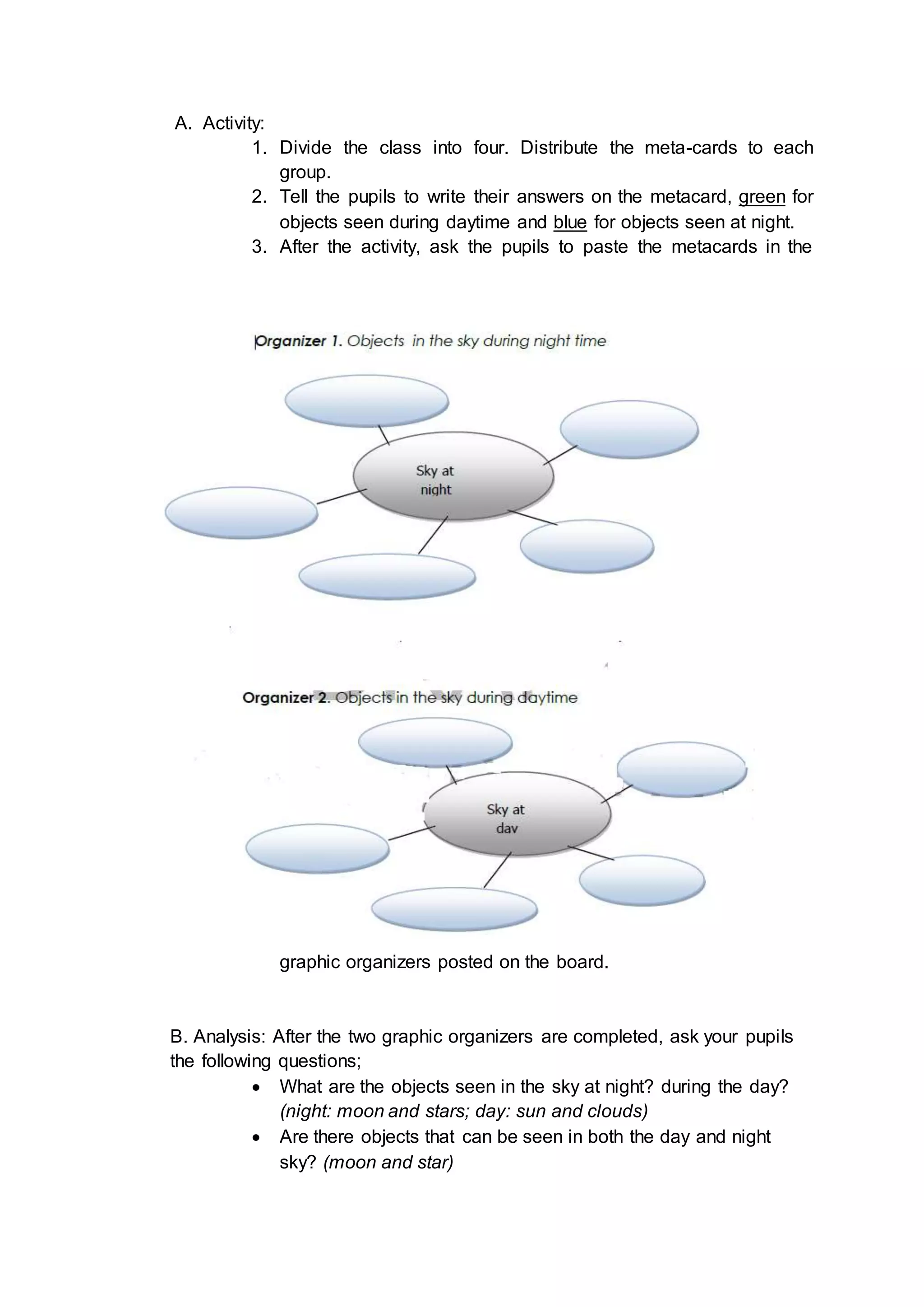 Objects seen in the sky | DOCX
